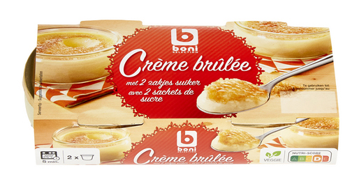 Score santé de BONI SELECTION (COLRUYT) Crème Brûlée avec 2 sachets de ...