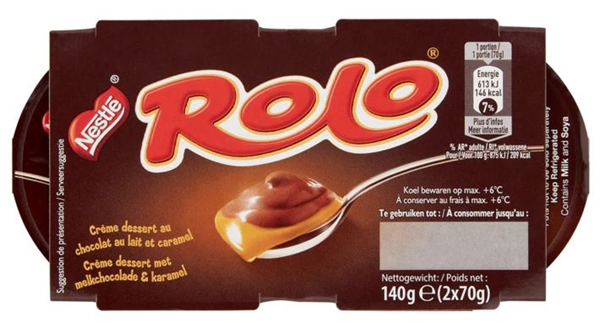 Test NESTLÉ NESTLÉ ROLO CRÈME DESSERT AU CHOCOLAT AU LAIT & CARAMEL ...