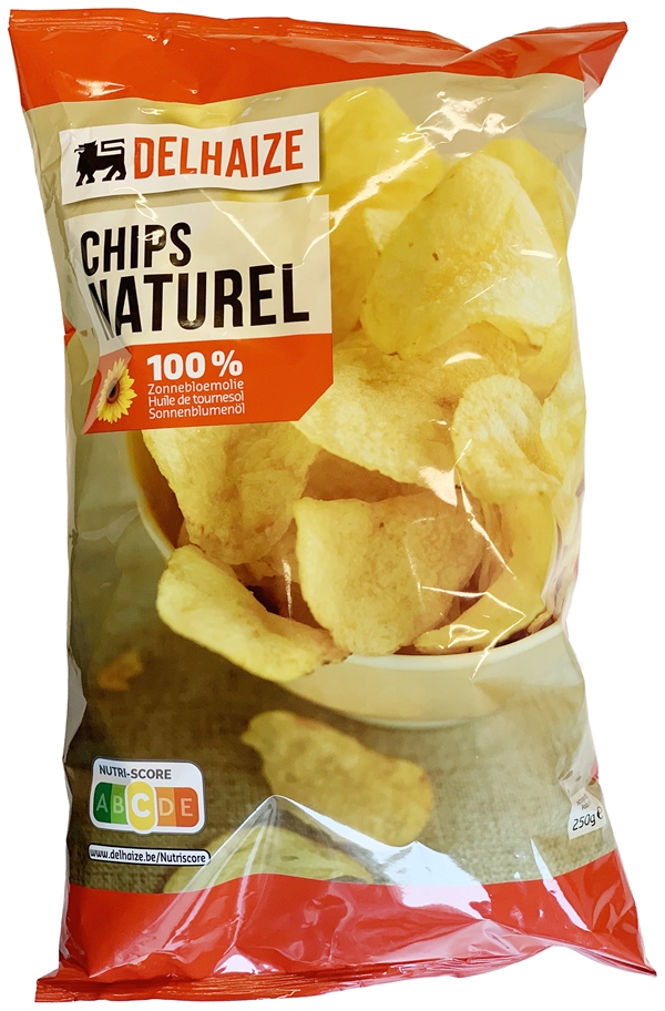 Score santé de DELHAIZE CHIPS NATUREL - Testachats santé