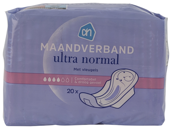 ALBERT HEIJN AH MAANDVERBAND ULTRA NORMAL MET VLEUGELS : test complet ...